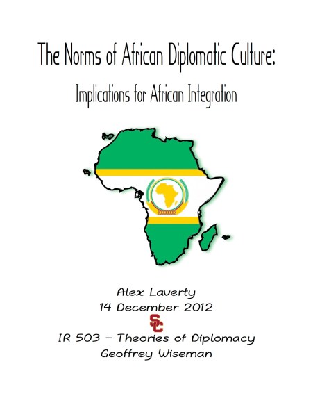 The Norms of African Diplomatic Culture: Implications for African ...